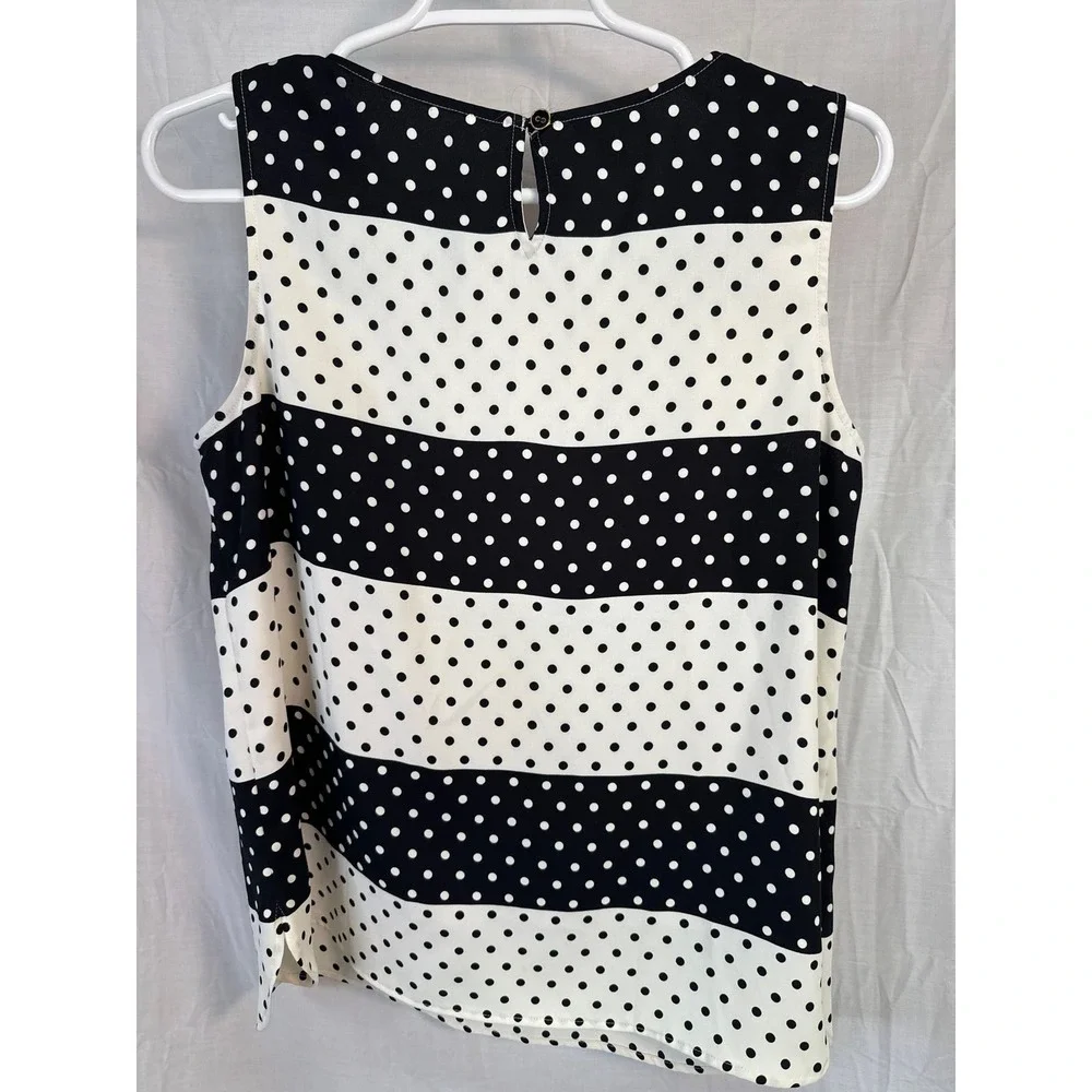 Talbots | Tops | Talbots Black And White Tank Sz Mp | Poshmark
